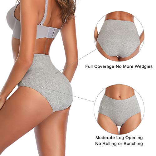UMMISS Women's Cotton Underwear,Soft Underwear Women Briefs,Ladies Comfort Breathable Underpants Panties XL 10 Pack