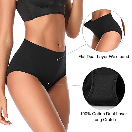 UMMISS Women's Cotton Underwear,Soft Underwear Women Briefs,Ladies Comfort Breathable Underpants Panties XL 10 Pack