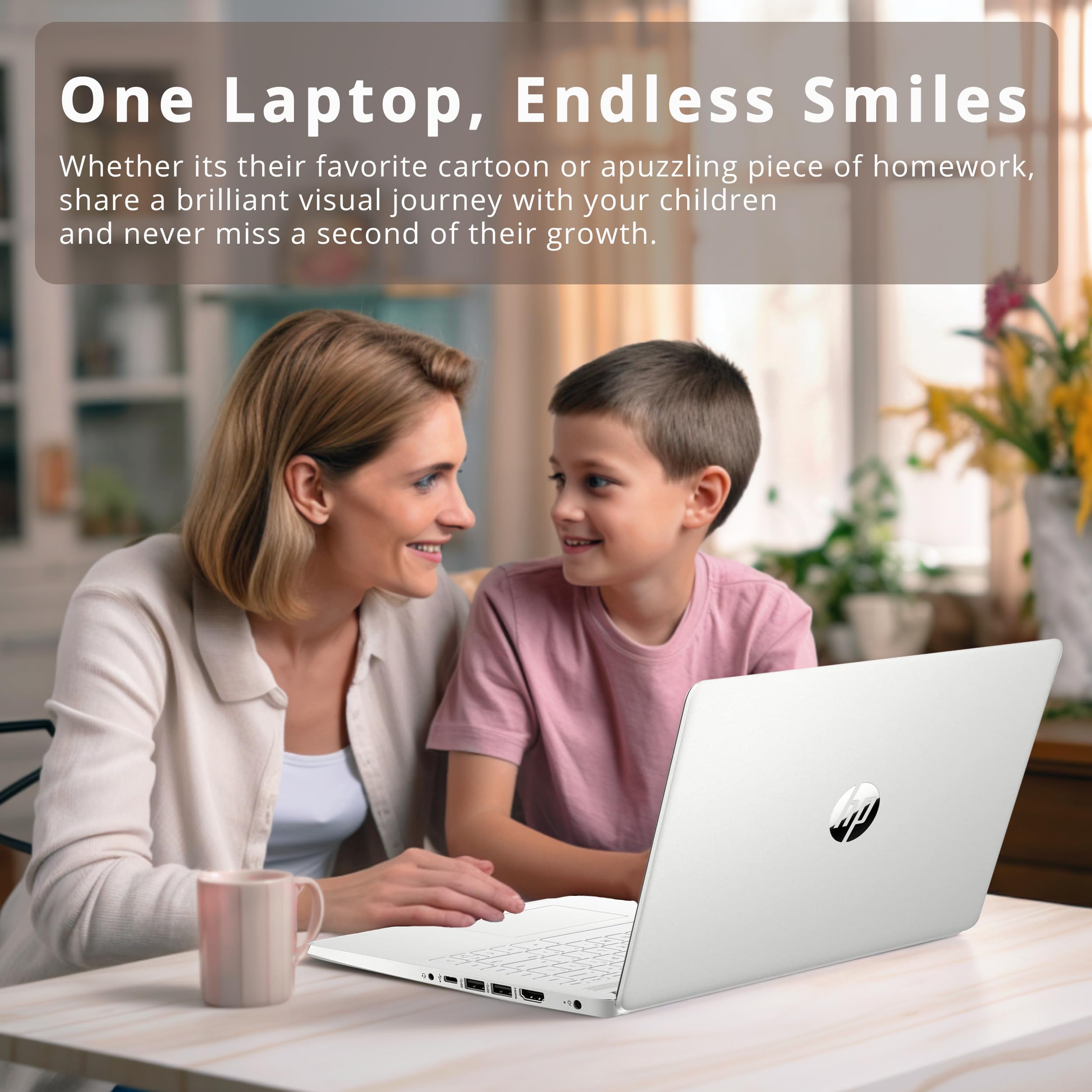 HP 14" FHD BrightView Laptop, Intel Core i3-1125G4, 8GB RAM, 256GB PCIe SSD, Intel UHD Graphics, HD Webcam, Wi-Fi 5, Bluetooth, Sliver, Win 11, 32GB USB Card