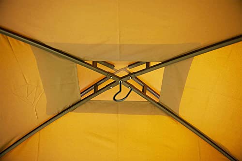Grezone Outdoor Grill Gazebo Tent Barbeque Grill Canopy for Outdoor Patio Backyard Grill Shelter Hardtop BBQ Black / L93 x W62 x H98 Inch