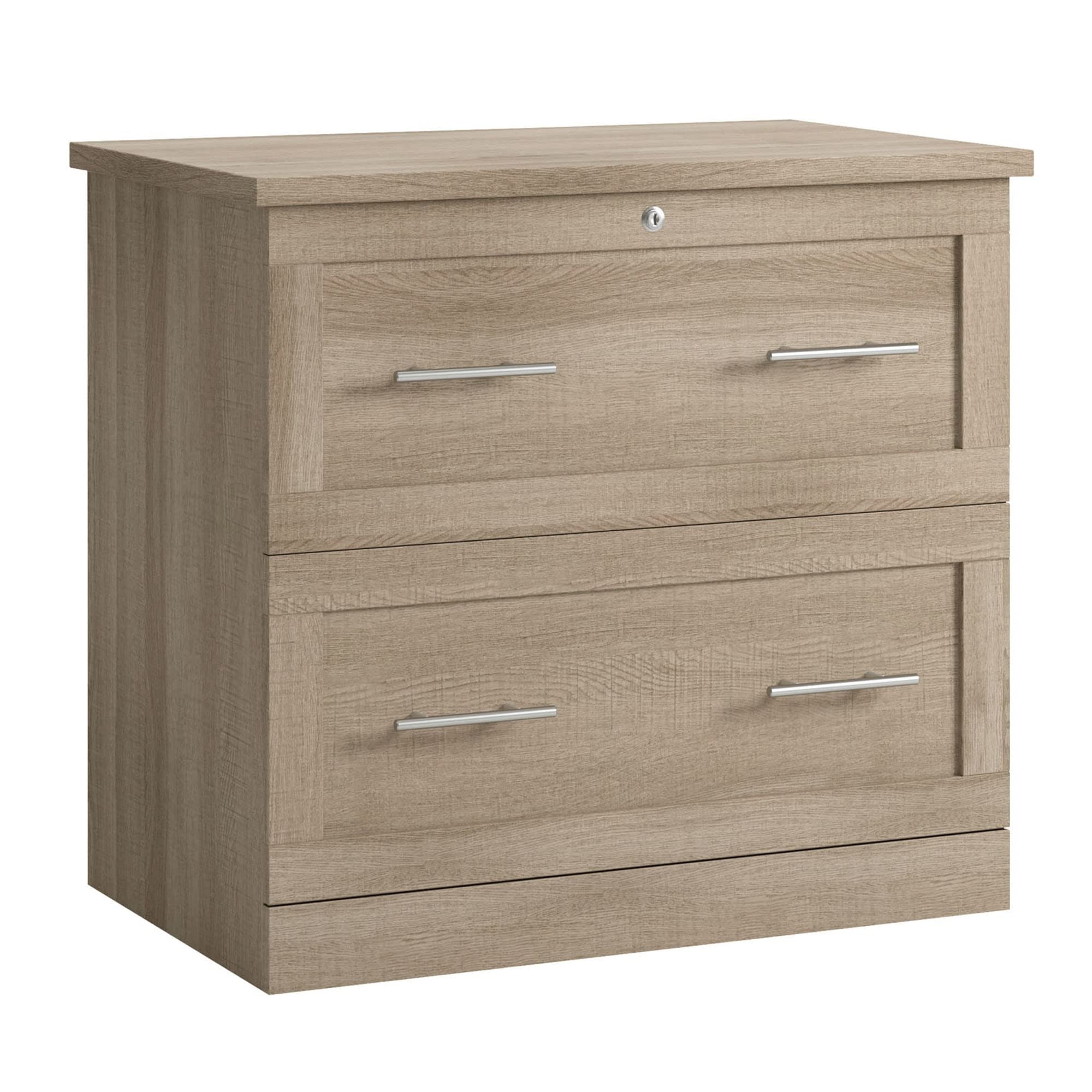 RealspaceĀ® 29-7/16"W x 18-1/2"D Lateral 2-Drawer File Cabinet, Spring Oak