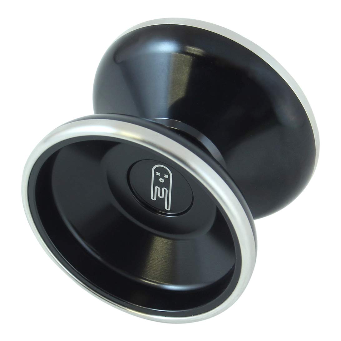 Black Yoyo King Ghost Bi Metal Aluminum and Steel Professional Trick Yoyo with Ball Bearing Axle and Extra String