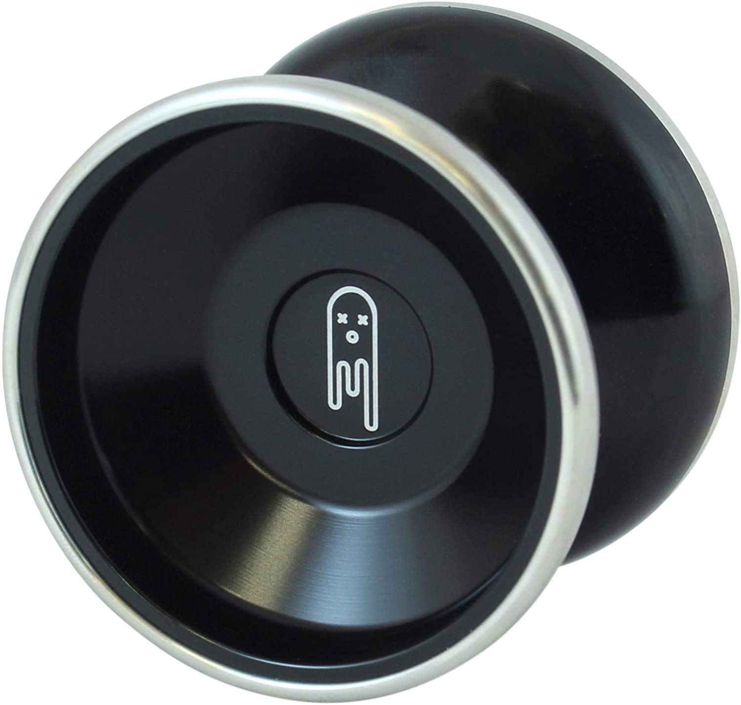 Black Yoyo King Ghost Bi Metal Aluminum and Steel Professional Trick Yoyo with Ball Bearing Axle and Extra String
