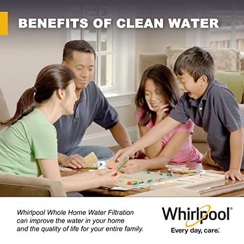 Whirlpool Whole House Large Capacity Sediment Filter WHKF-GD25BB, NSF Certified 25 Micron Filtration, 6-Month Filter Life, Protects Dishwasher, Laundry Machines and other Water Appliances