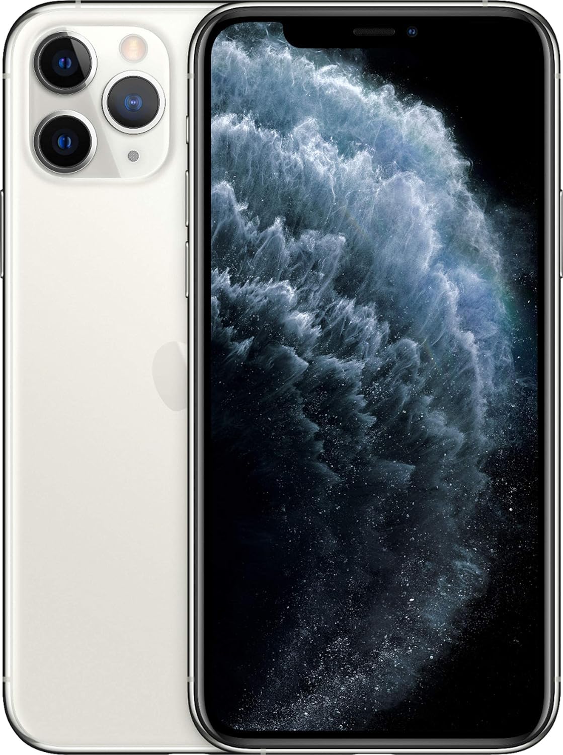 Apple iPhone 11 Pro Max, US Version, 256GB, Silver - Unlocked (Renewed)