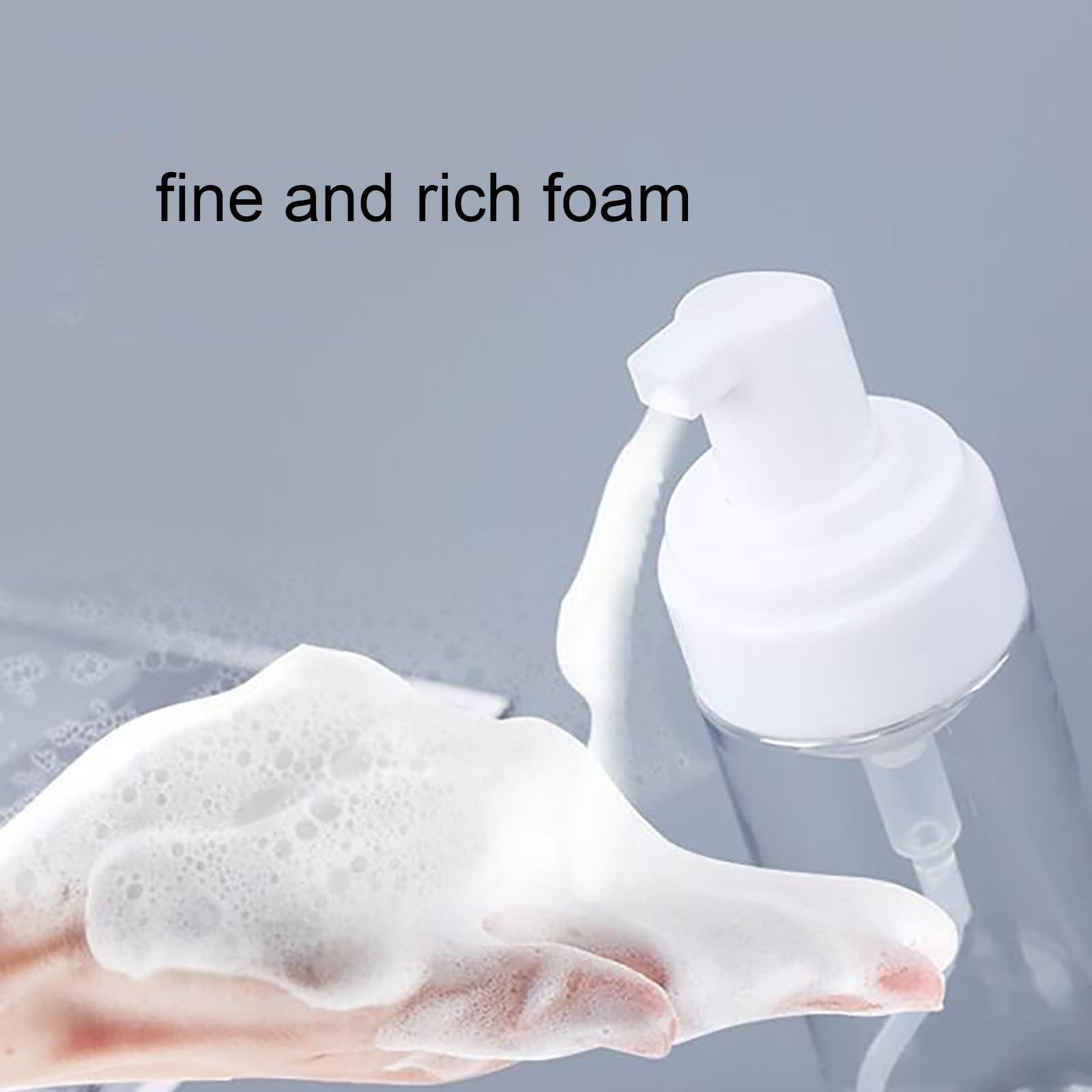 2 Pcs 3.4oz Foam Pump Bottle Travel Foam Pump Bottle Pump Bottle Clear Plastic Press Foaming Soap Pump Dispensers Travel Soap Liquid Bottle Shampoo, for Soap Foam Lotion Bathroom Accessory (100ML)