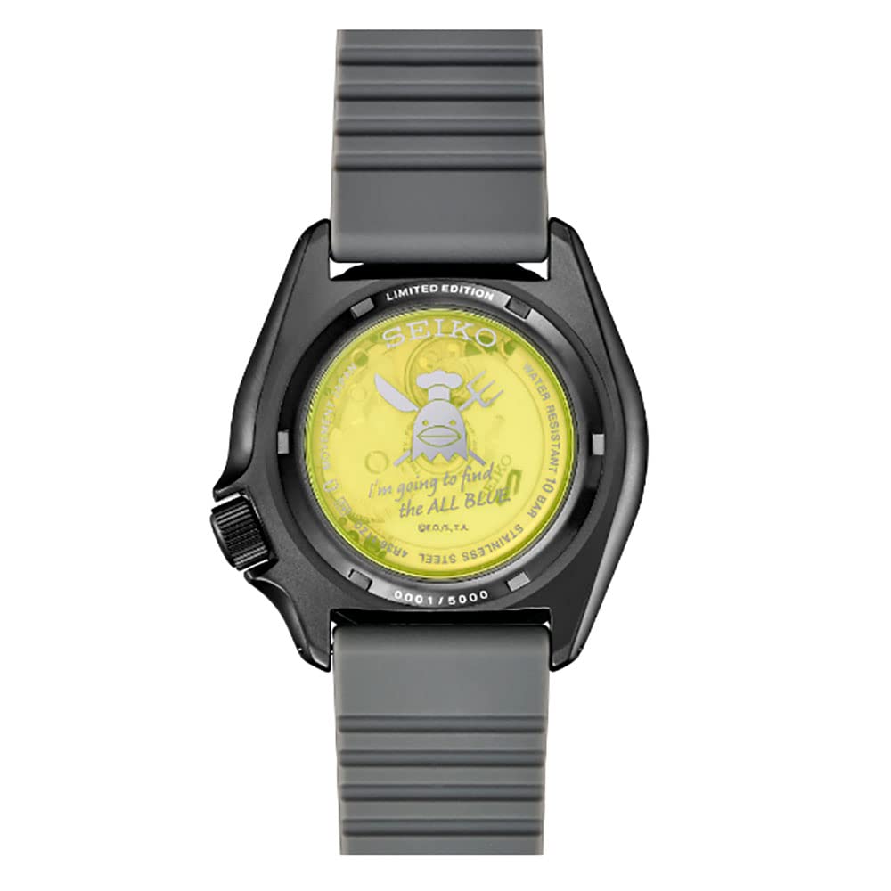 Seiko 5 Sports Automatic Limited Edition One Piece Vinsmoke Sanji Silicone Band Watch SRPH69