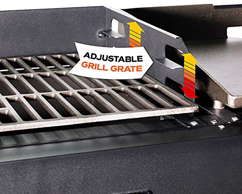 Blackstone 1819 Griddle and Charcoal Combo, Black