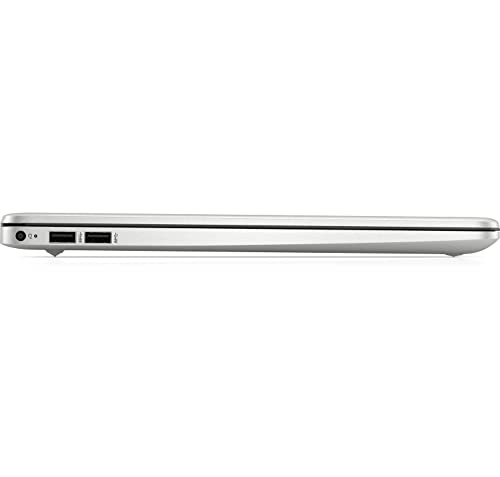 HP Laptop 15-EF2013DX 15.6" FHD AMD Ryzen 5 5500U, AMD Radeon Graphics, 12GB DDR4 RAM, 256GB SSD Storage, Windows 11 Home in S Mode, Natural Silver (Renewed)