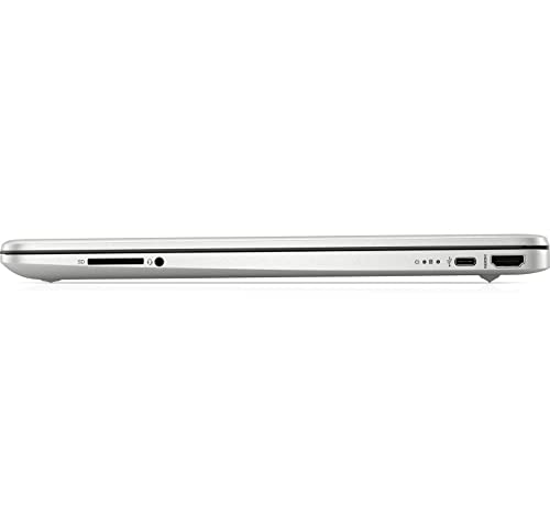 HP Laptop 15-EF2013DX 15.6" FHD AMD Ryzen 5 5500U, AMD Radeon Graphics, 12GB DDR4 RAM, 256GB SSD Storage, Windows 11 Home in S Mode, Natural Silver (Renewed)