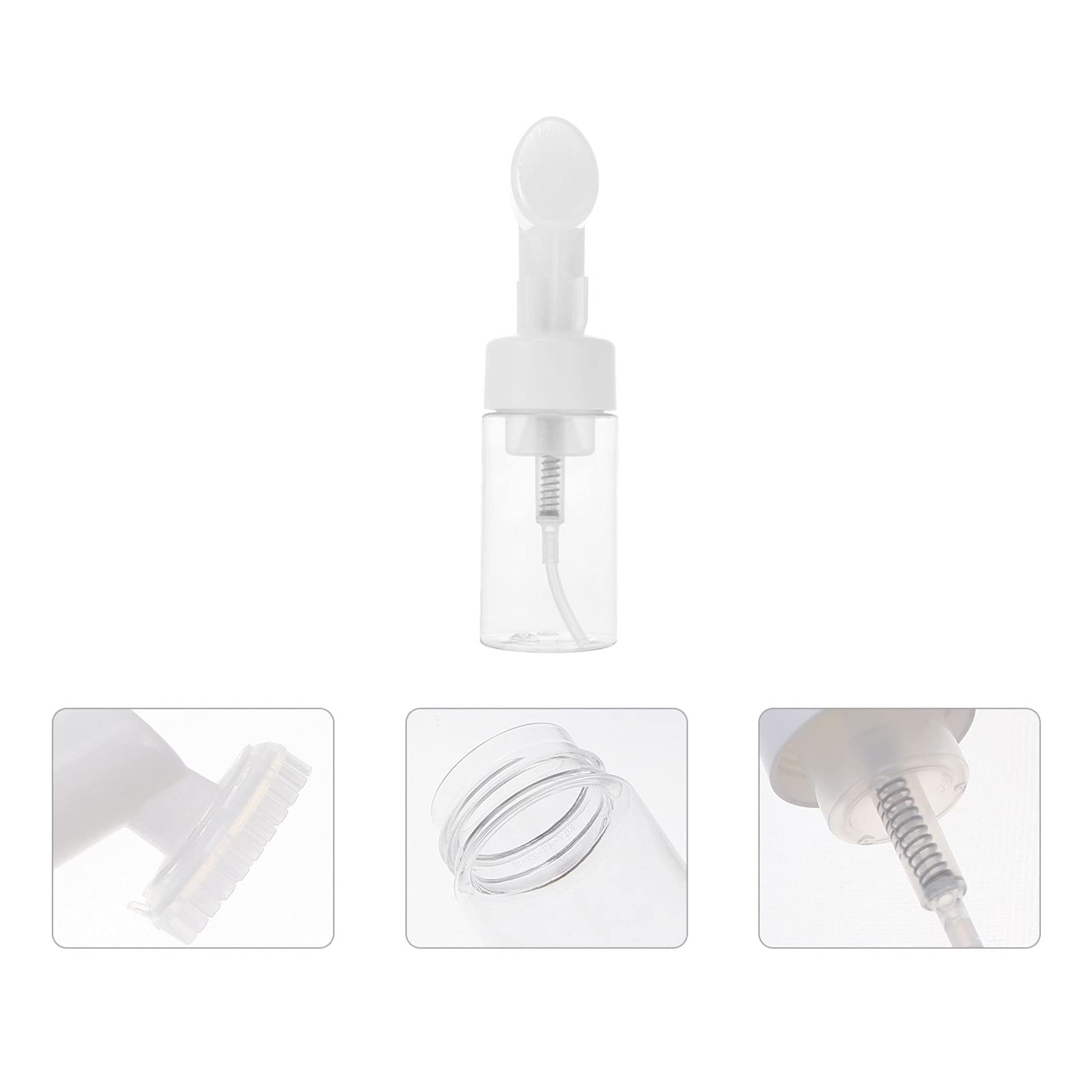 DOITOOL 2pcs Sparkling Bottle Foam Face Wash Liquid Hand Soap Foaming Foaming Soap Dispenser Empty Pump Bottles Travel Soap Hand Soap Foaming Bottles Empty Sub Bottle Clean