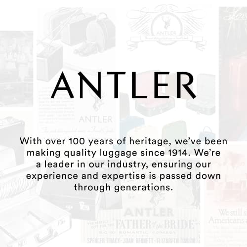 ANTLER | Stamford | 21 Inch Carry On Luggage | Lightweight Suitcase with Wheels and USB Port | Hard Case Luggage | Travel Suitcase with Packing Divider | TSA Approved Lock | Polycarbonate | Black