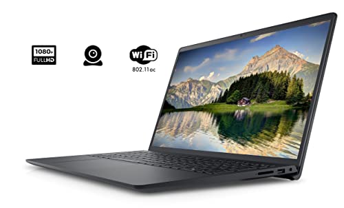 2022 Newest Dell Inspiron 3510 15.6" FHD Laptop, Intel Core i3-1115G4 Processor, 8GB RAM, 128GB PCIe SSD, Webcam, Bluetooth, HDMI, Wi-Fi, Windows 11 Home, Black