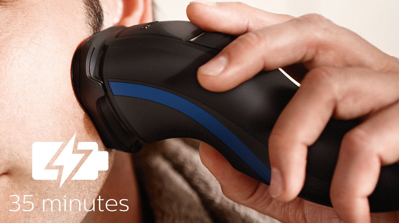 Philips Norelco S1560/81 Shaver 2100 Rechargeable Wet Electric Shaver, with Pop-up Trimmer, 0.851 Pounds