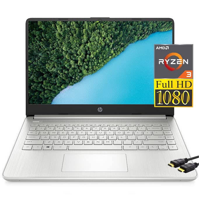 HP Newest 14 FHD Laptop for Student & Business, AMD Ryzen 3 3250U(Beat i7-7600U), Thin & Portable, Long Battery Life, AMD Radeon Graphics,HDMI,Windows 11 S(16GB|1TB SSD)