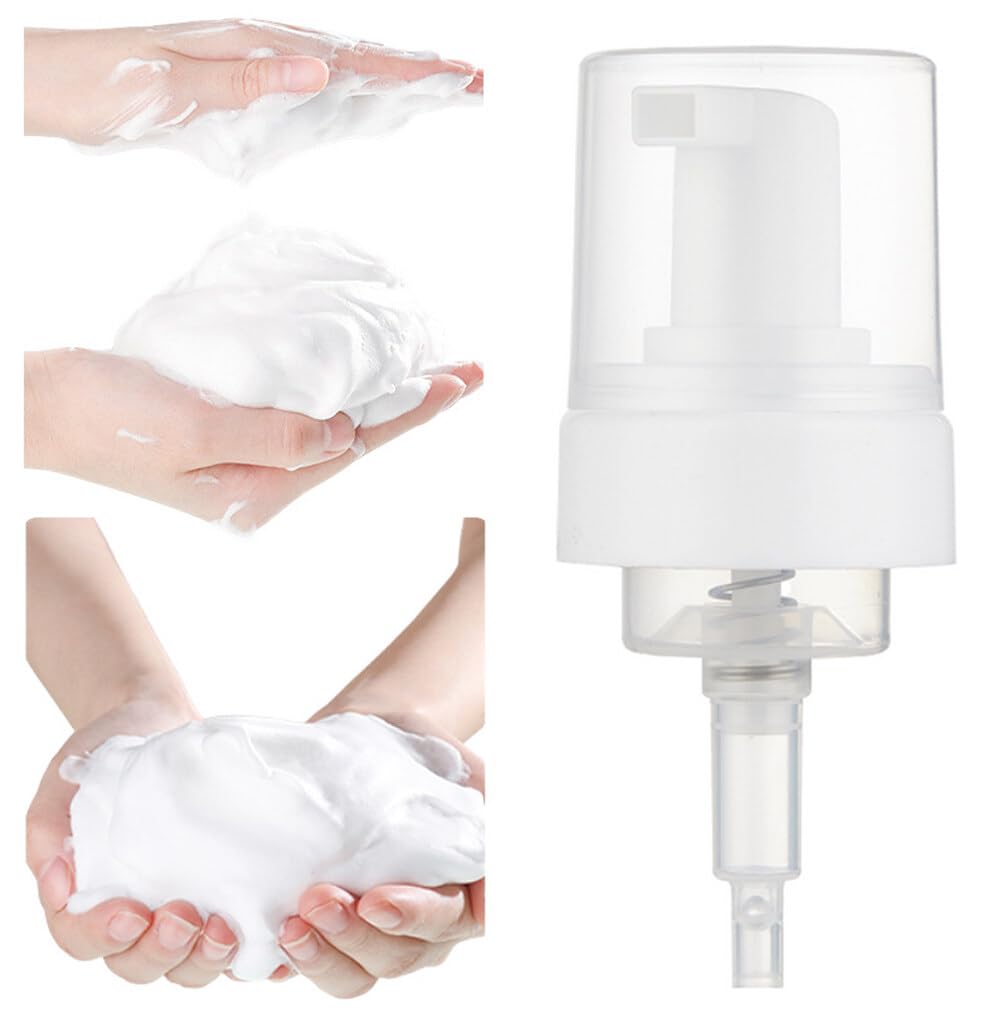 2PCS 150ml/5oz Empty Clear Plastic Foam Pump Bottles Foaming Dispenser Refillable Travel Toiletry Hand Wash Facial Cleanser Shampoo Cosmetic Container Storage Portable Foaming Bottles