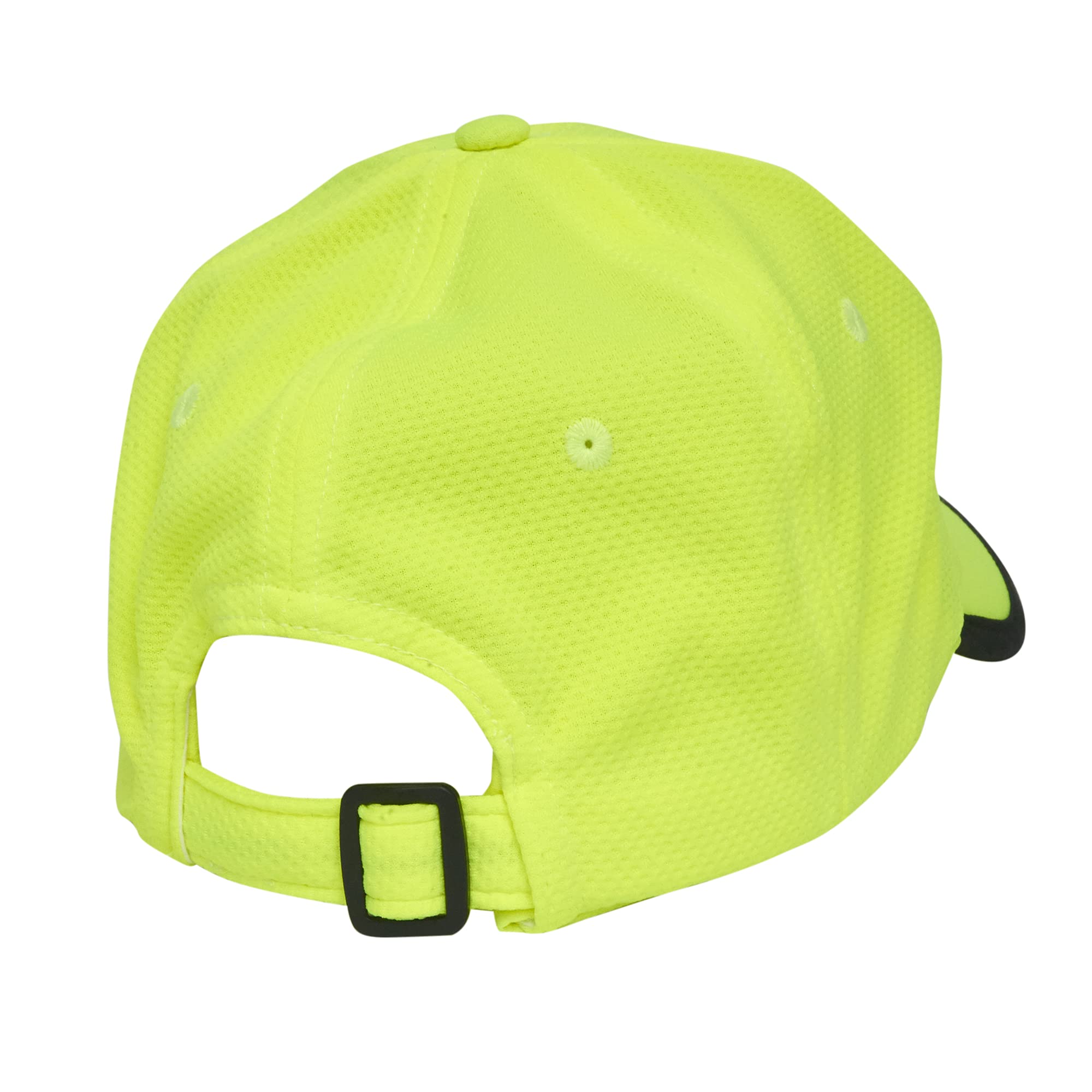 BUILTCOOL Adult Cooling Baseball Hat – Men & Women Moisture Wicking, Mesh Back, Lightweight, Performance Ball Cap for Fishing, Hiking, Kayaking, Golf, One Size, Safety Yellow