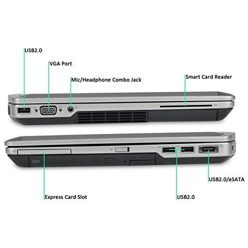 Premium Dell Latitude E6430 14 Inch HD Business Laptop (Intel Core i7-3520M up to 3.6GHz, 8GB DDR3 RAM, 1TB HDD USB, DVD, HDMI, VGA, Windows 10 Pro) (Renewed)