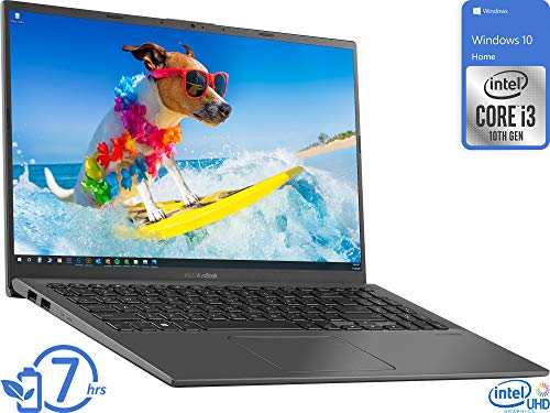 ASUS VivoBook 15 Thin and Light Laptop 15.6" FHD Touchscreen Display 10th Gen Intel Core i3-1005G1 (Beat i5-8250U) 20GB RAM 512GB SSD Fingerprint Webcam Win10 + HDMI Cable