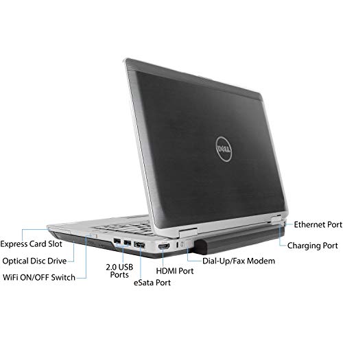 Premium Dell Latitude E6430 14 Inch HD Business Laptop (Intel Core i7-3520M up to 3.6GHz, 8GB DDR3 RAM, 1TB HDD USB, DVD, HDMI, VGA, Windows 10 Pro) (Renewed)