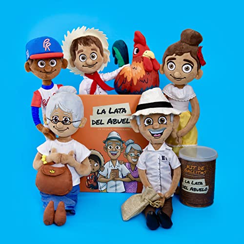 El Abuelo - 14" Plush Doll Grandpa Figure - Medium Size, Jibarito's Friends Collection, Model #4