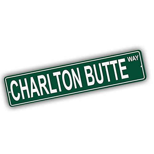 Oregon Mountains Pick Your Mountain Compatible/Replacement for Charlton Butte United States Mountain Aluminum Metal Tin Street Sign Style Home Decor For Man Cave Poker Tavern Game Room