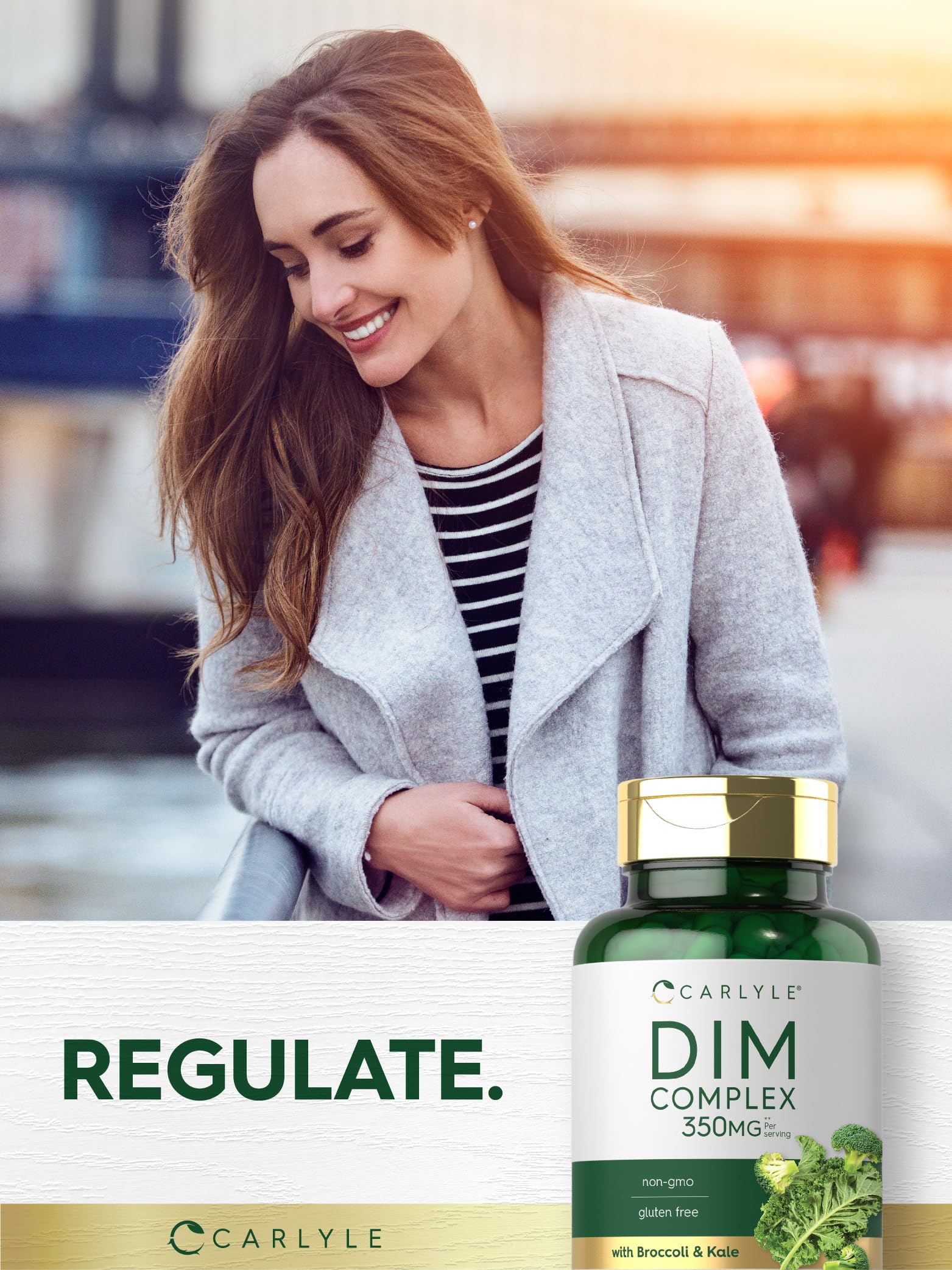 Carlyle DIM Supplement for Women & Men | 350mg | 200 Count | Vegetarian, Non-GMO & Gluten Free Complex