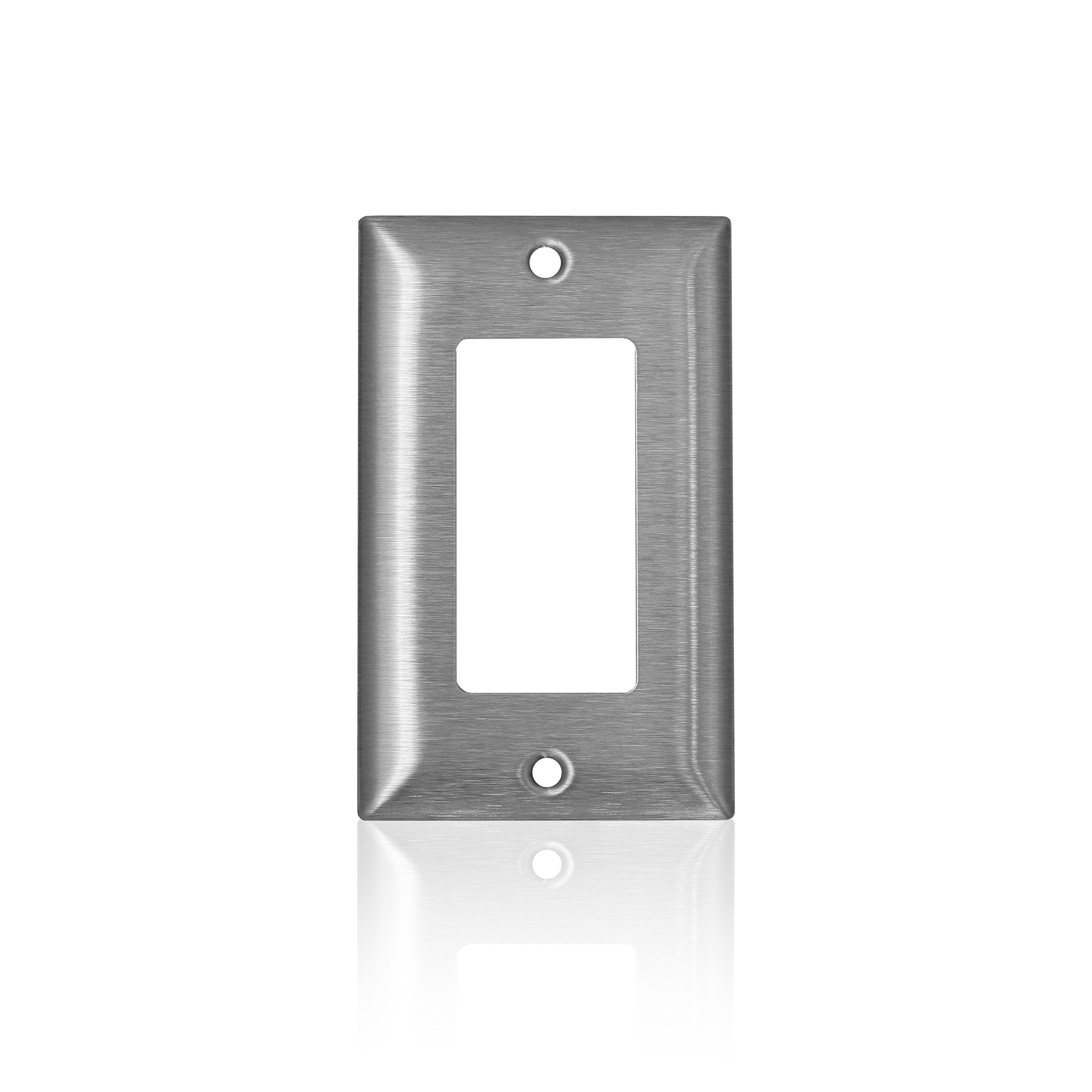C-Series 1-Gang Decora/Plus/Gfci Wallplate, Type 302/304 Stainless steel