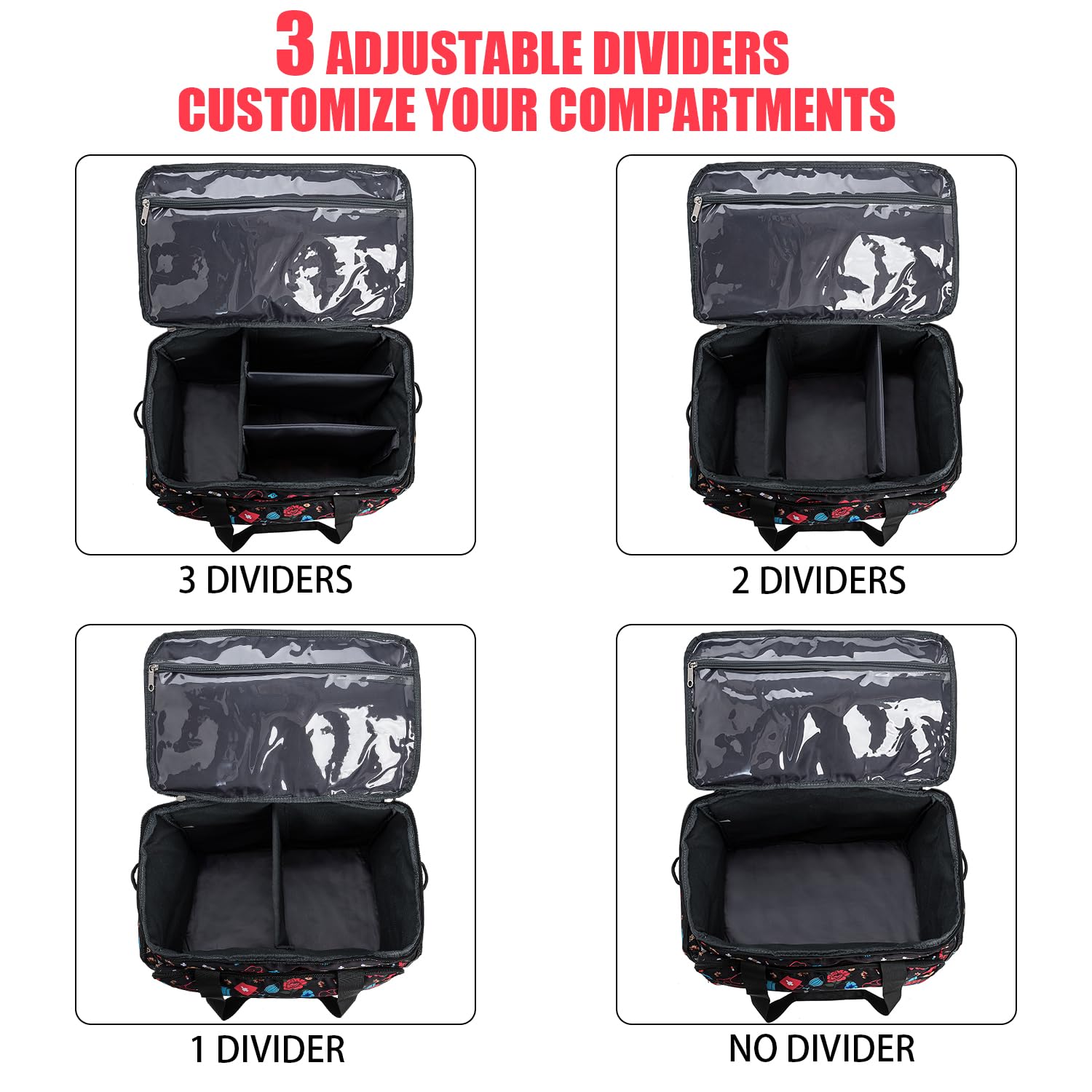 Medical Bag Rolling Roller Bag Trolley Duffel Nurses EMT CNA RN Empty for First Aid Responder Home Health Care Nursing Student Roll Duffle Bag Carry on Wheels Wheeled Work Physicians Doctor