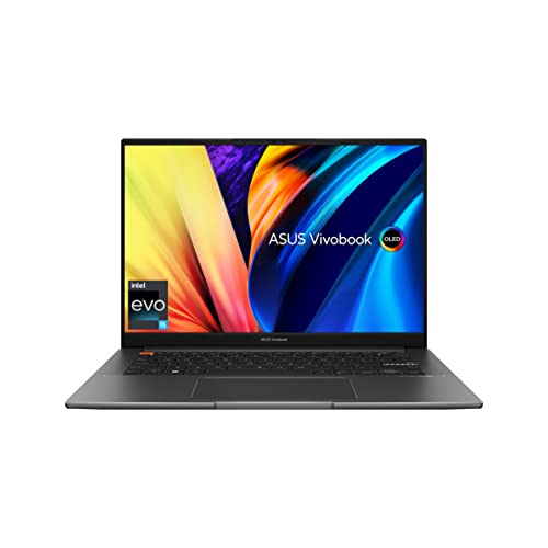 ASUS VivoBook S 14X OLED Laptop, 14.5â 2.8K 16:10 120Hz Display, Intel Evo Platform, Intel Core i5-12500H CPU, 8GB RAM, 512GB SSD, Windows 11 Home, Midnight Black, S5402ZA-DB51