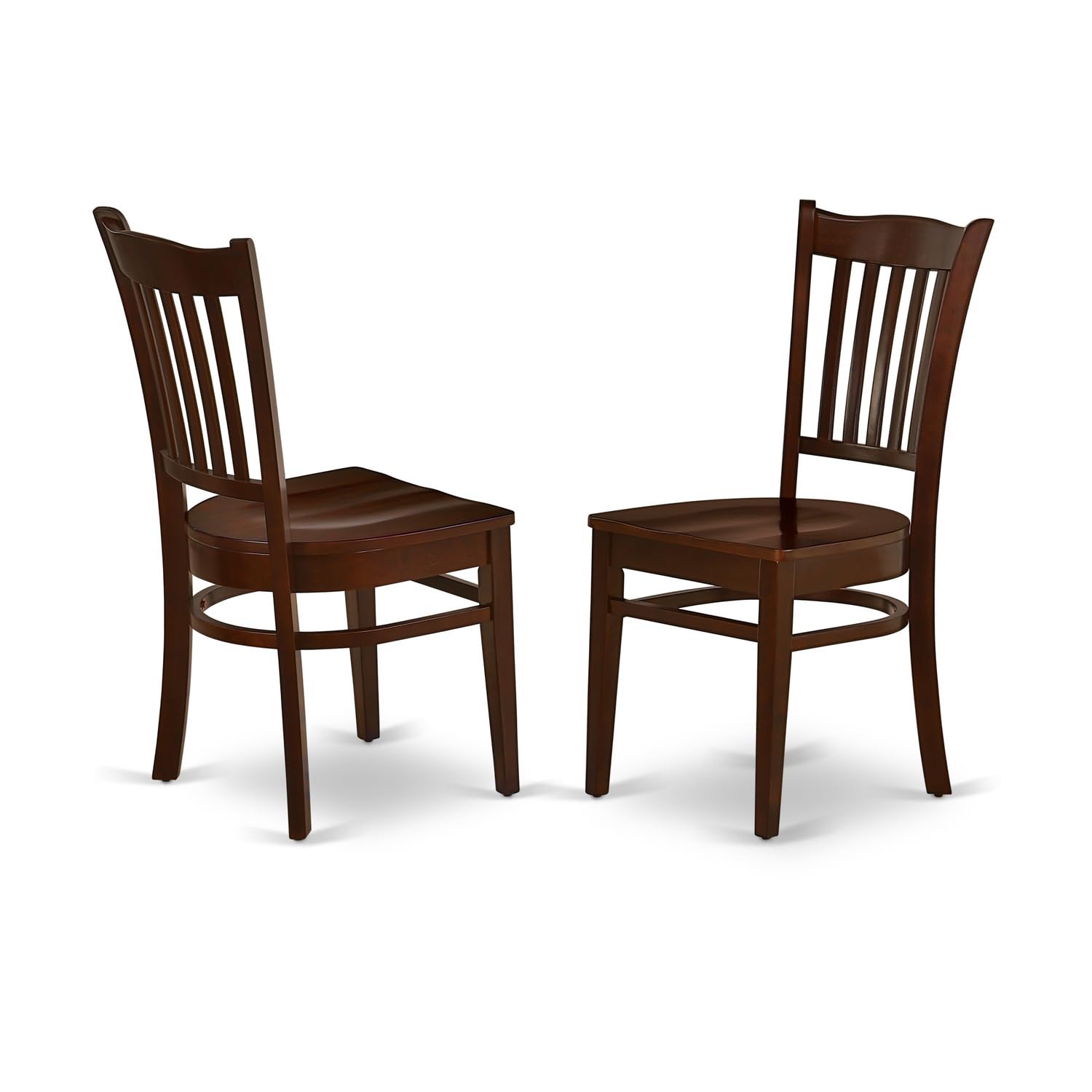 HomeStock Gothic Glamour 3-Piece Rounded Kitchen Table Set Featuring A 42" Table and Two Elegant Wood Seat Dining Chairs for Stylish Dining Experiences