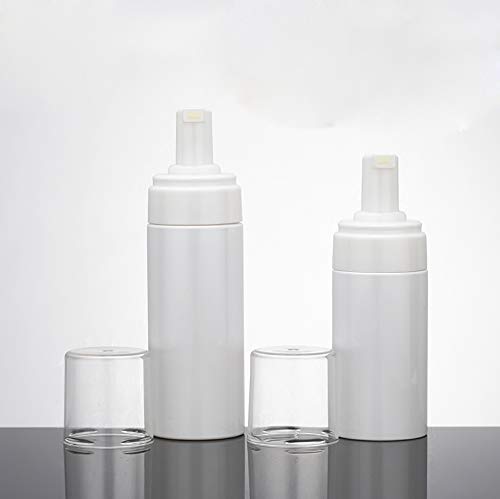 2Pcs 4 Ounce Plastic Foamer Pump Dispenser Foaming Mousse Bottles Empty Storage Container for Cosmetic Facial Cleanser Liquid Skin Care Products Hand
