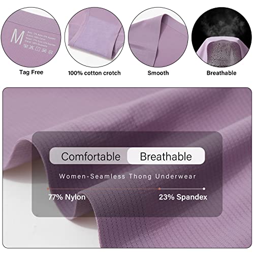 LEVAO 10 Pack Seamless Underwear for Women No Show Cheeky Bikini Panties Breathable Silk Touch Brief S-XL