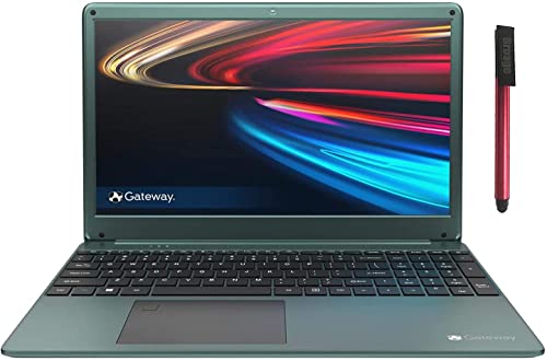 Gateway Ultra Slim Laptop Computer, 15.6" FHD IPS Display, Quad-Core AMD Ryzen 5 3450U (Beat i5-8365U), 8GB DDR4 RAM, 256GB SSD, Fingerprint Scanner, HDMI, Type-C, Windows 10, 64GB Flash Drive, Green