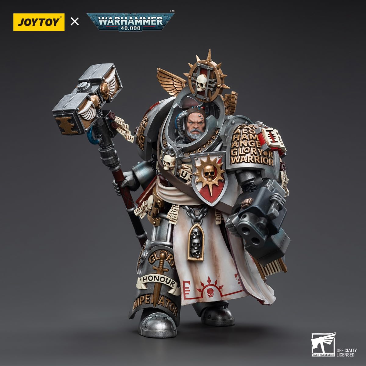 JOYTOY 1/18 Action Figures Warhammer 40k Mecha Grey Knights Grand Master Voldus