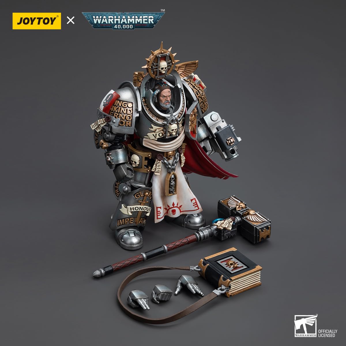 JOYTOY 1/18 Action Figures Warhammer 40k Mecha Grey Knights Grand Master Voldus