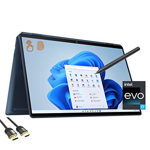 HP Spectre 2-in-1 Business Laptop, 16" 3K+ (3072x1920), 12th Gen Intel 14-Core i7-12700H Evo, 16GB RAM, 1TB PCIe SSD, TB 4, FP Reader, Backlit, Alex Built-in, Pen, SPS HDMI 2.1 Cable, Win 11