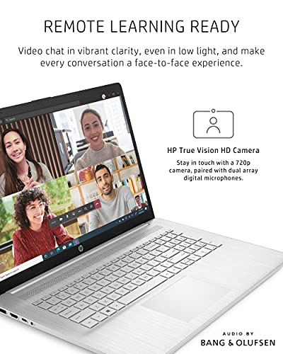 HP 17 Laptop, AMD Athlon Silver 3050U, 4 GB RAM, 256 GB SSD Storage, 17.3-inch HD+ Display, Windows 10 Home with Added Security, Long Battery Life, Dual Speakers, HD Web-Camera (17-cp0010nr, 2020)