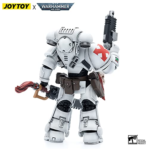 JOYTOY Warhammer 40k Mecha 1/18 Action Figures Joy Toy Model Toys-White Scars Assault lntercessor Brother Batjargal