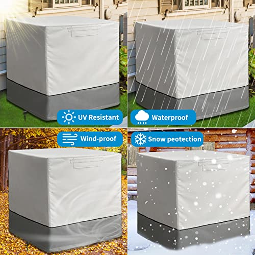 Liamoy Air Conditioner Cover for Outside Units - AC Cover Waterproof and Durable, Square Fits 38 x 38 x 40 Inches