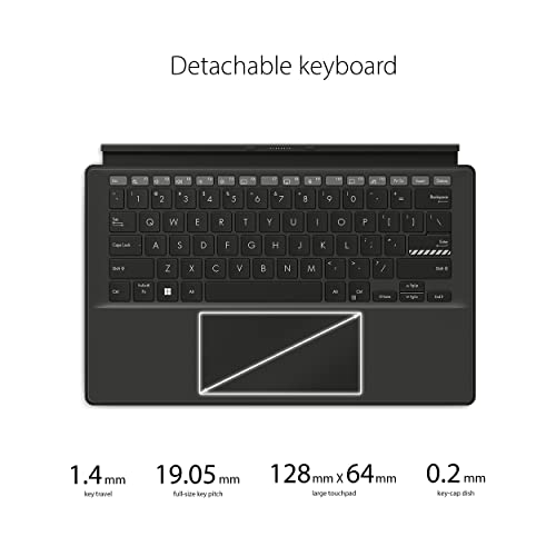 ASUS VivoBook 13 Slate 2-in-1 Laptop, 13.3â€ FHD OLED Touch Display, Intel Pentium N6000 Quad-Core CPU, 8GB RAM, 256GB PCIe® 3.0 SSD, Windows 11 Home, Black, T3300KA-DH26T