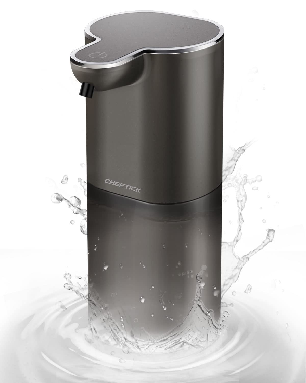Cheftick Soap Dispenser, Automatic Foaming Soap Dispenser with 4 Adjustable Volume Control, Touchless Rechargeable Hands Free Auto Soap Dispenser for Kitchen, Bathroom, Hotel, Restaurant,13.5oz/ 400ml