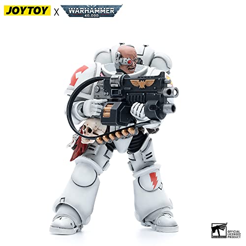 JOYTOY Warhammer 40k Mecha 1/18 Action Figures Joy Toy Model Toys-White Scars Assault lntercessor Brother Batjargal