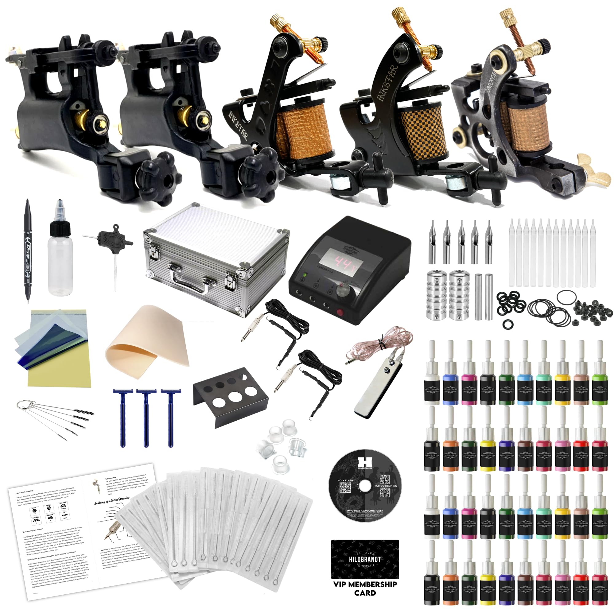 Tattoo Kit Inkstar Tattooing Set (Ace C + 40 TrueColors + Case)