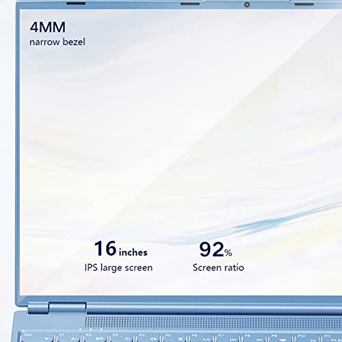 Estink 16 inch Laptop,Portable Laptop with 1920x1200 HD IPS Display, 2.4G 5G WiFi, 12GB DDR4, Quad Core 4 Threads 2.0ghz Processor, N5095 CPUfor 10 11, Used for Work Study (12GB+256GB US Plug)