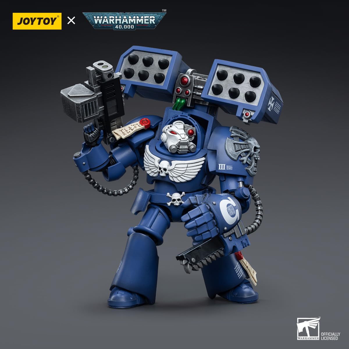 JoyToy Warhammer 40K 1/18 Action Figure Mecha Joy Toy Model Toys Ultramarines Terminators Brother Andrus