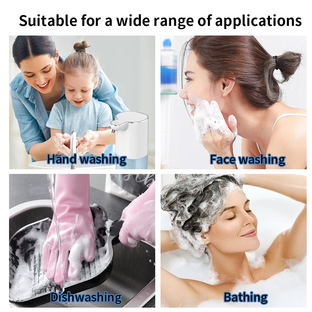 Automatic Soap Dispenser - Automatic Foam Hand Soap Dispenser, No-Touch Foam Soap Dispenser, 13.5 oz/400ml Wall Mountable - for Bathroom Kitchen Hand Soap Dispenser