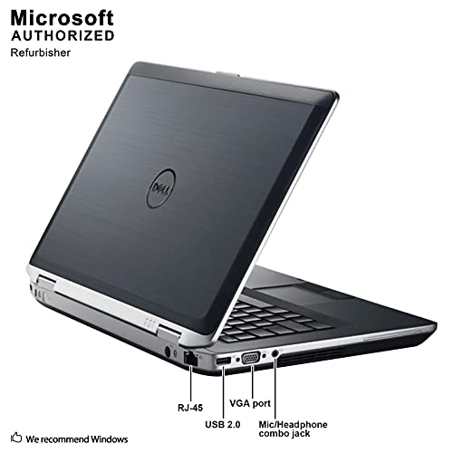 Dell Latitude E6430 14.1 Inch Business Laptop computer, Intel Dual Core i5-3210M 2.5Ghz Processor, 8GB RAM, 128GB SSD, DVD, Rj-45, HDMI, Windows 10 Professional (Renewed)