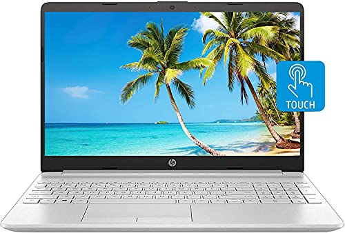 HP 15.6 Inch Full HD Touchscreen Laptop AMD 8-Core Ryzen 7 5700U (Beat i7-10710U), 16GB DDR4 Ram 512GB SSD WiFi 6 Windows 10 Silver