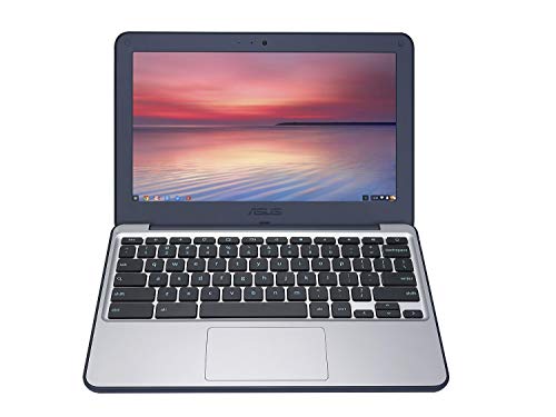 ASUS 11.6" C202SA Series 16GB Chromebook (Dark Blue/Silver) C202SA-YS02 (Renewed)
